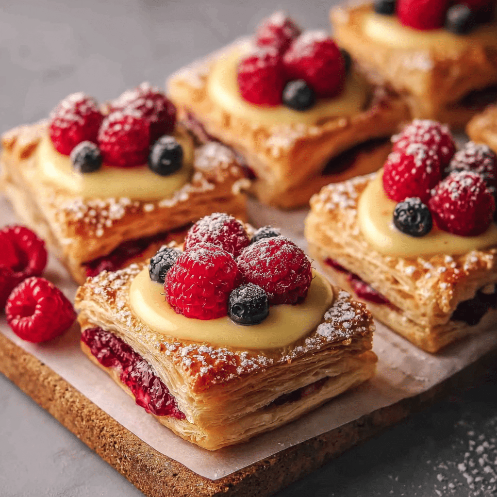 Delicious Raspberry Custard Pastry Recipe – Paradise Dishes